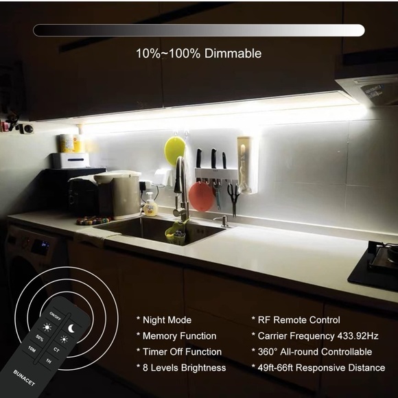 Amazon | Other | 2ft Cob 6500k White 24v Dimmable Led Strip Lights With ...